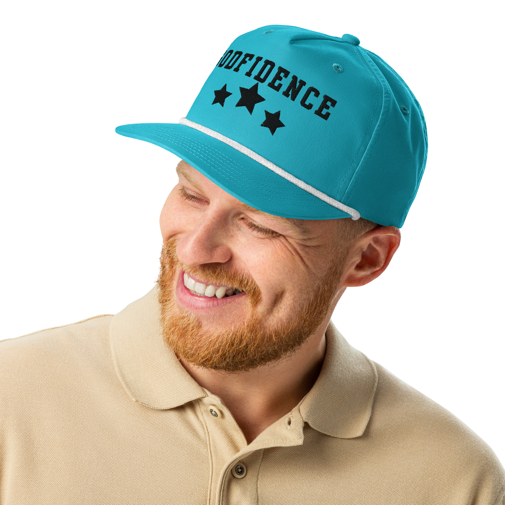 Godfidence Star Embroidered Golf rope cap – Godfidence Every Day G.E.D ...